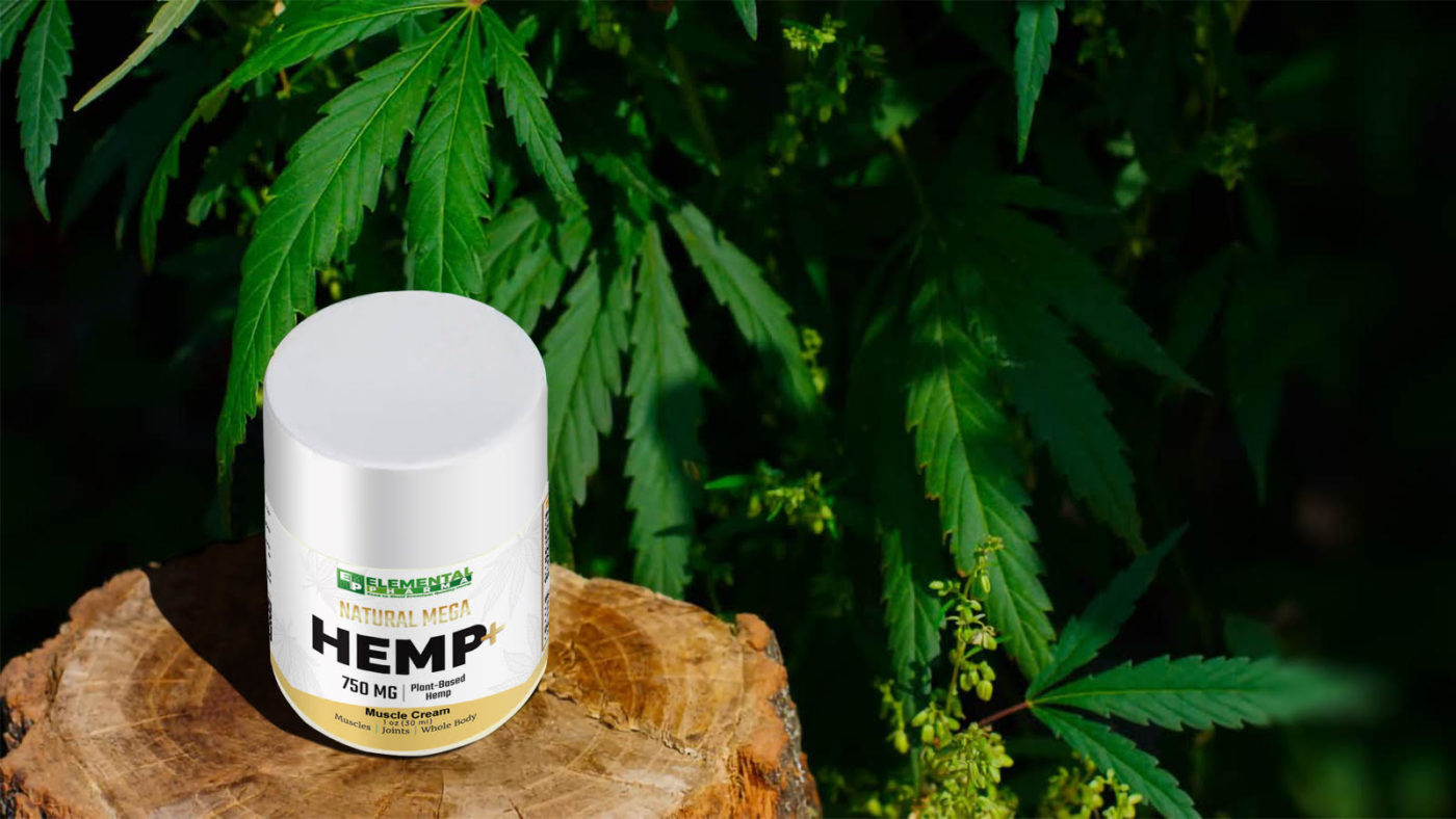Natural Mega HEMP+ muscle cream | HUONG WELLNESS